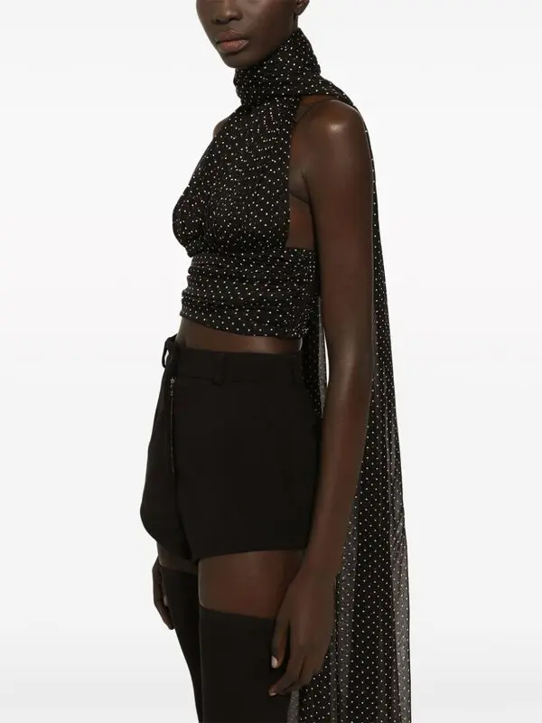 Dolce & Gabbana Polka Dot-print Silk Top