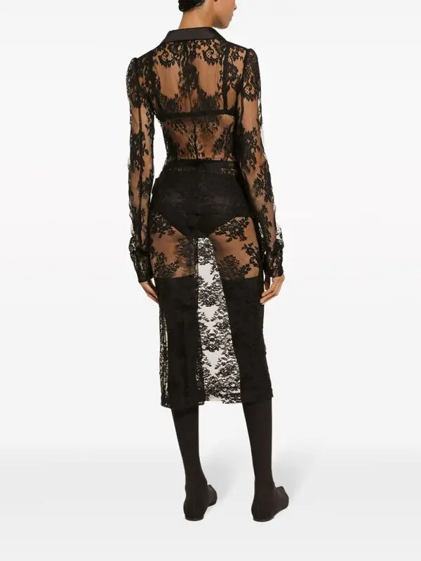 Dolce & Gabbana Tulle Midi Skirt