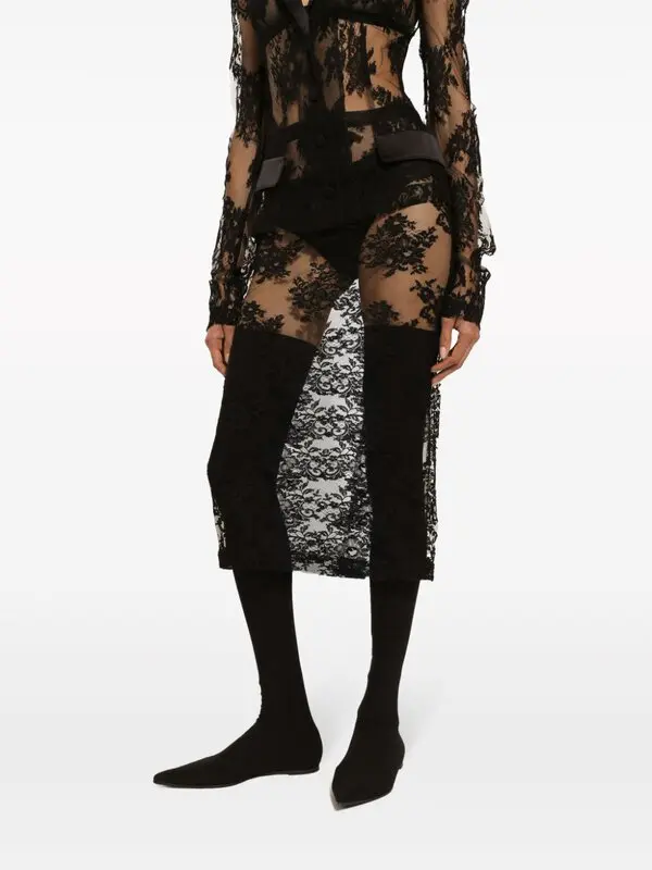 Dolce & Gabbana Tulle Midi Skirt