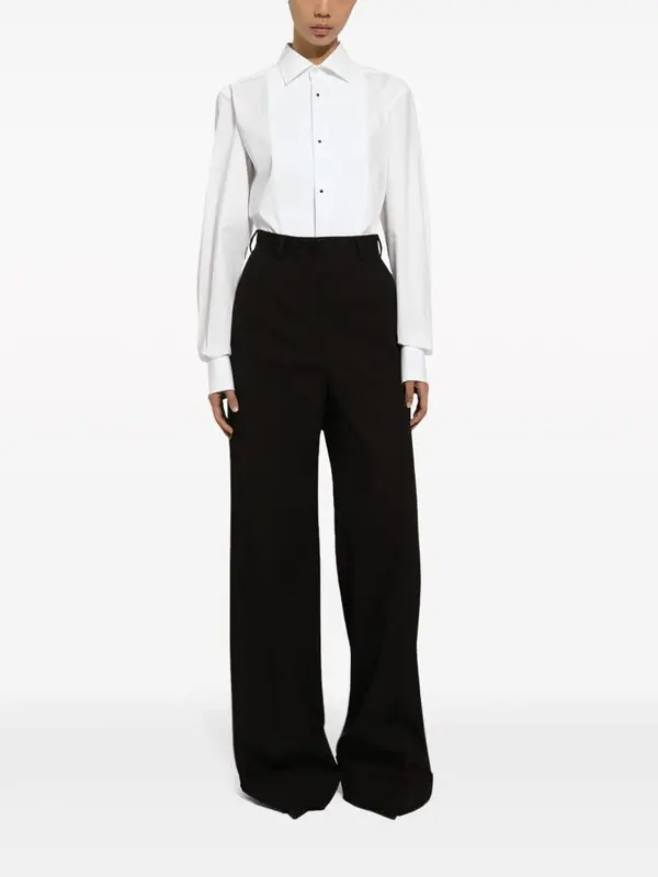 Dolce & Gabbana Bib-front Cotton Shirt