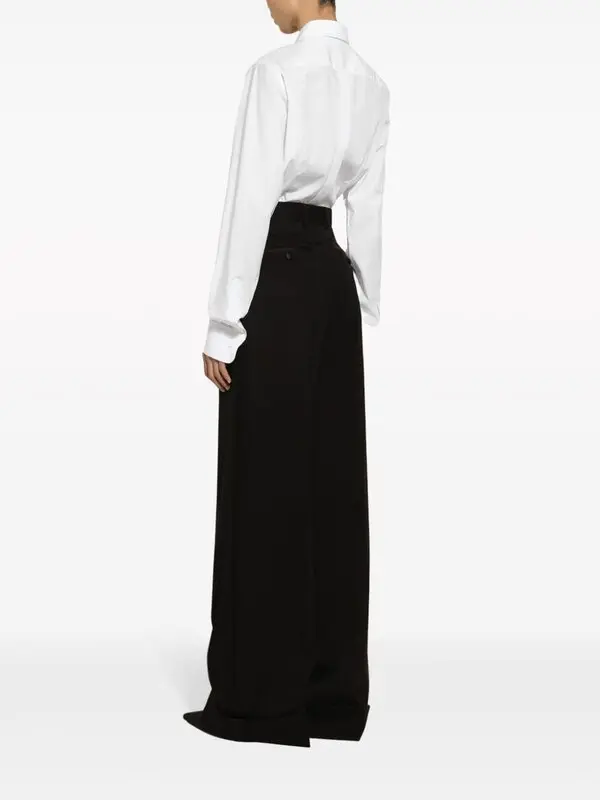 Dolce & Gabbana Bib-front Cotton Shirt