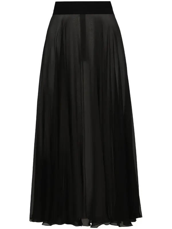 Dolce & Gabbana Chiffon Calf-length Circle Skirt