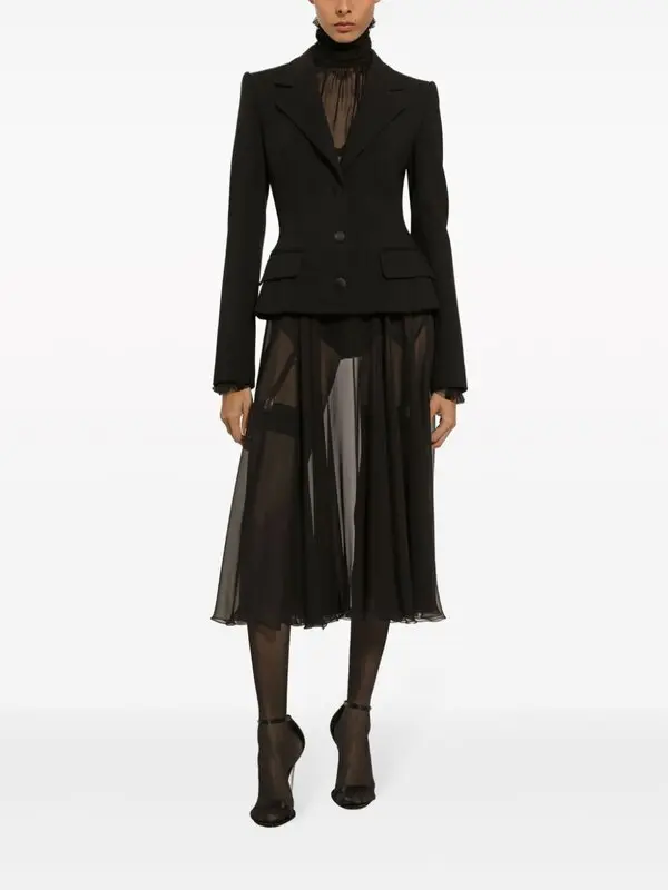 Dolce & Gabbana Chiffon Calf-length Circle Skirt