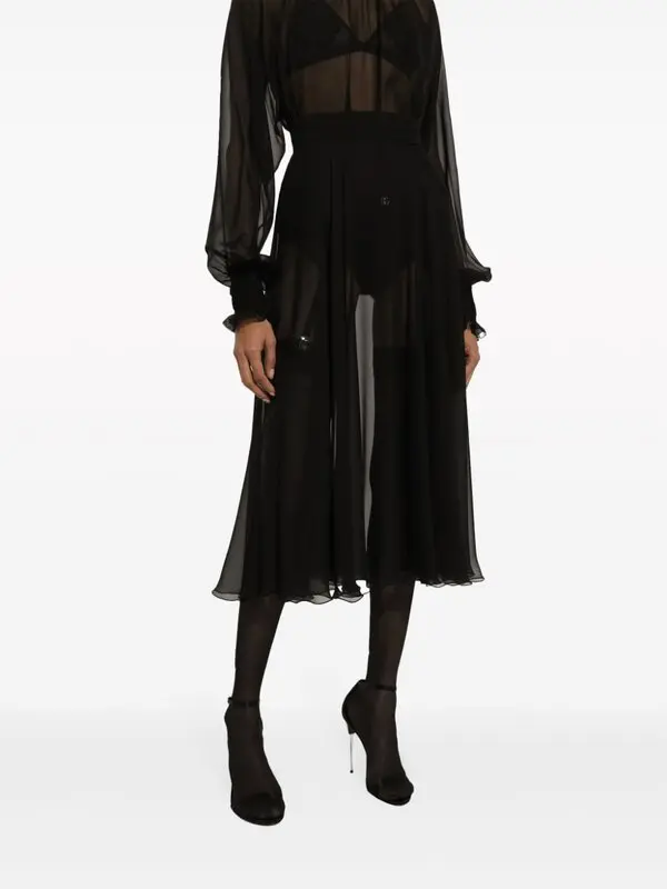 Dolce & Gabbana Chiffon Calf-length Circle Skirt