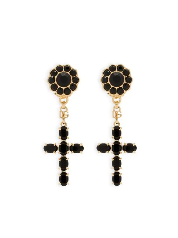 Dolce & Gabbana Cross Clip-on Earrings - Gold