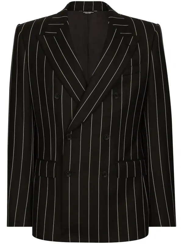 Dolce & Gabbana Pinstripe-pattern Wool Blazer