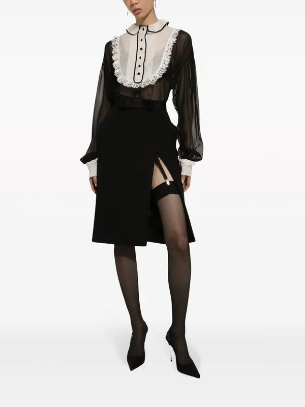 Dolce & Gabbana Bow-detail Skirt - Black