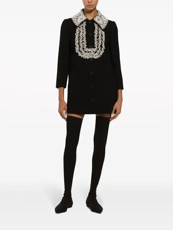 Dolce & Gabbana Virgin Wool-blend Minidress