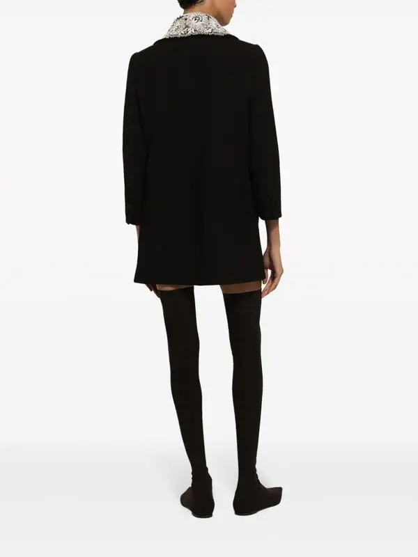 Dolce & Gabbana Virgin Wool-blend Minidress