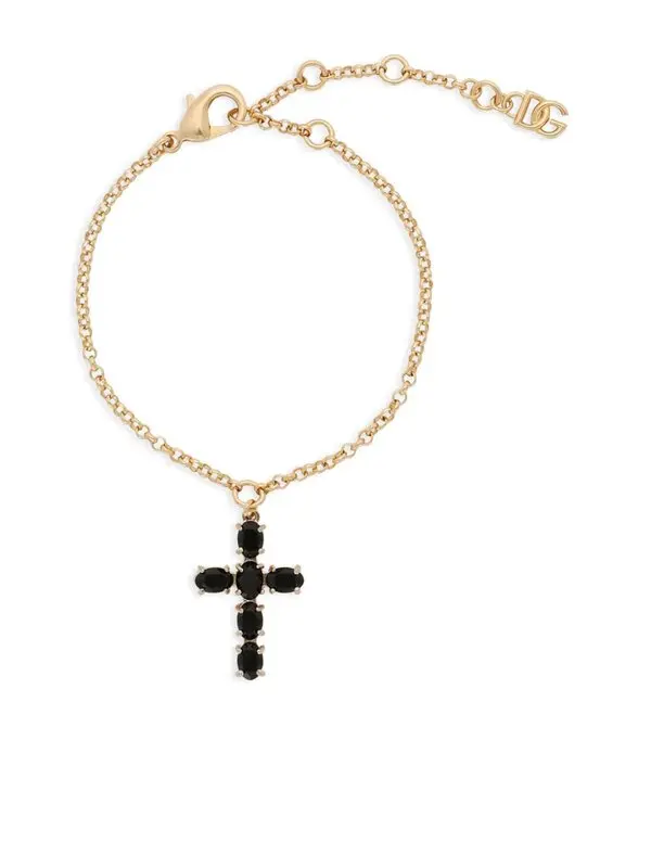 Dolce & Gabbana Crucifix Pendant Bracelet - Gold