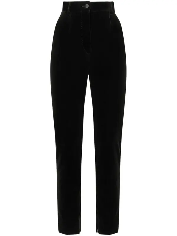 Dolce & Gabbana High-waisted Velvet Trousers
