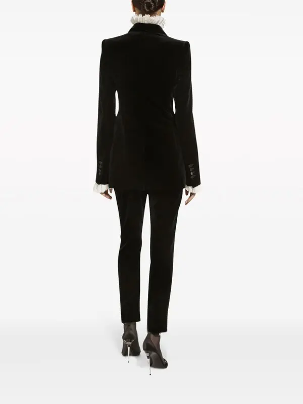 Dolce & Gabbana High-waisted Velvet Trousers