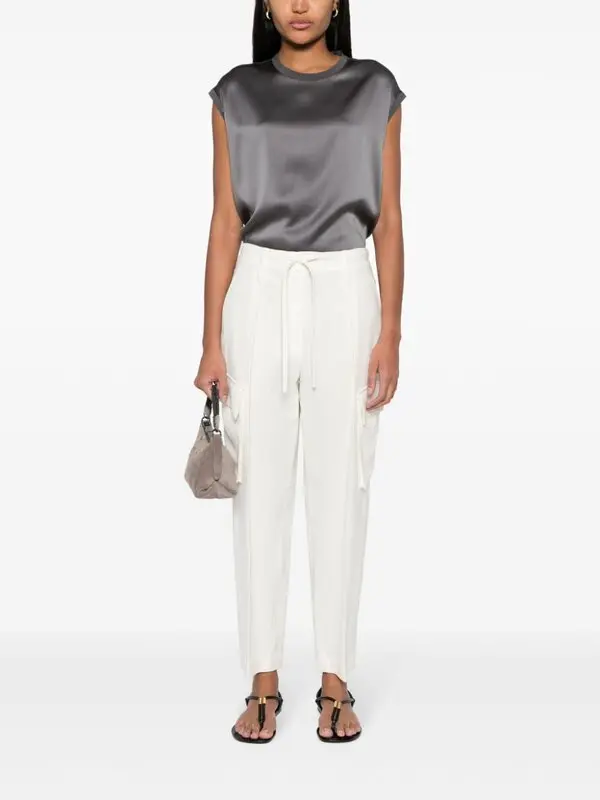 Brunello Cucinelli Monili Detail Twill Trousers