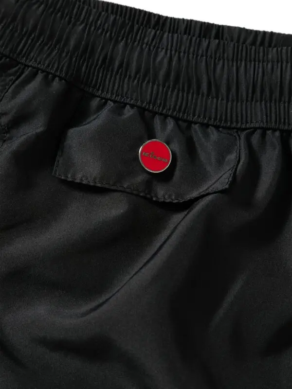 Kiton Logo Embroidered Swim Shorts
