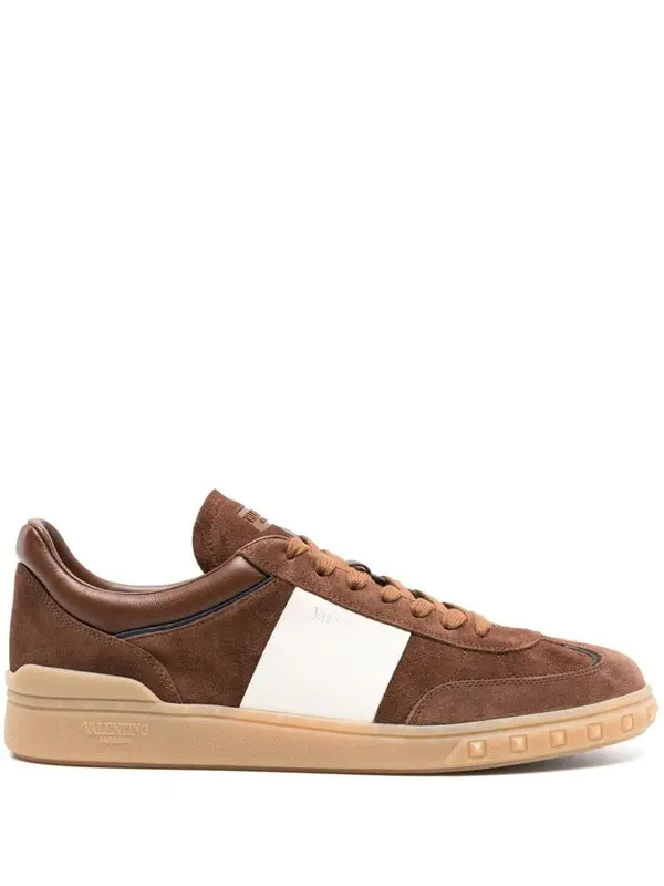 Valentino Garavani Upvillage Suede Sneakers - Brown