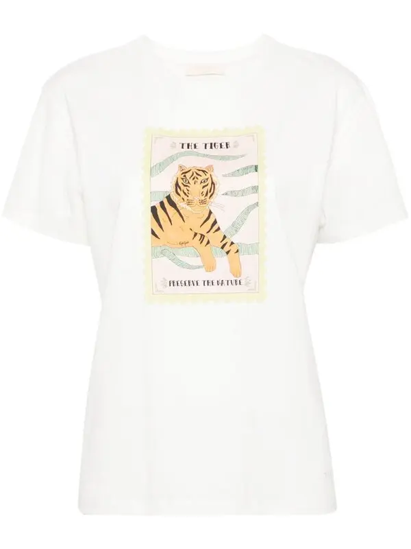 TWINSET Graphic-print Cotton T-shirt - White