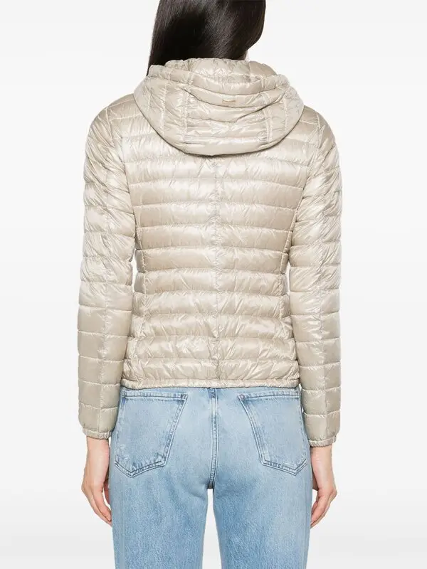 Herno Angela Quilted Puffer Jacket - Neutrals