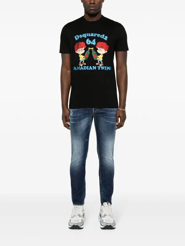 Dsquared2 Cool Fit Cotton T-shirt - Black