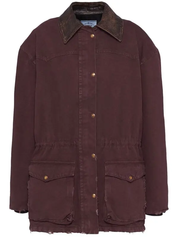 Prada Single-breasted Canvas Jacket