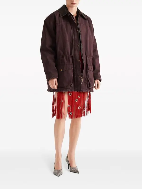 Prada Single-breasted Canvas Jacket