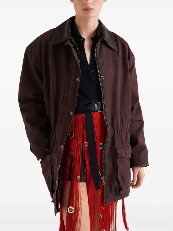 Prada Single-breasted Canvas Jacket