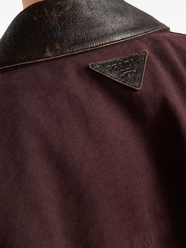Prada Single-breasted Canvas Jacket