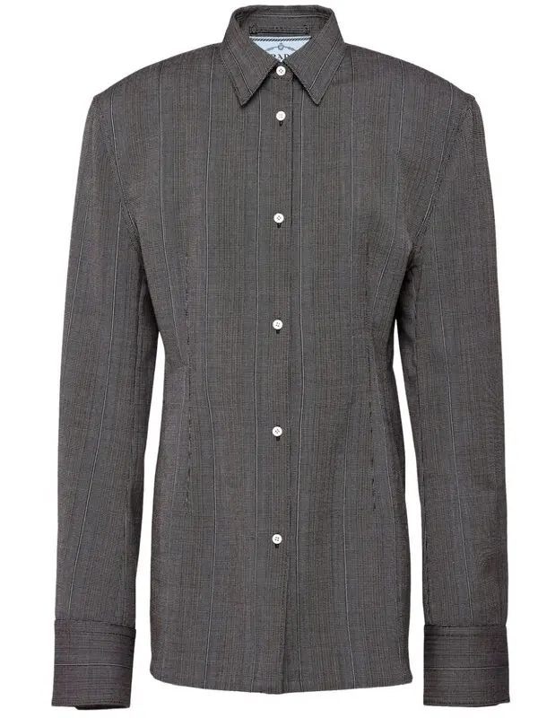 Prada Single-breasted Pinstripe Jacket