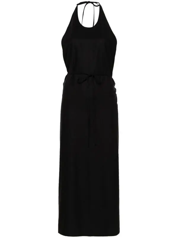 BASERANGE Apron Silk Wrap Dress