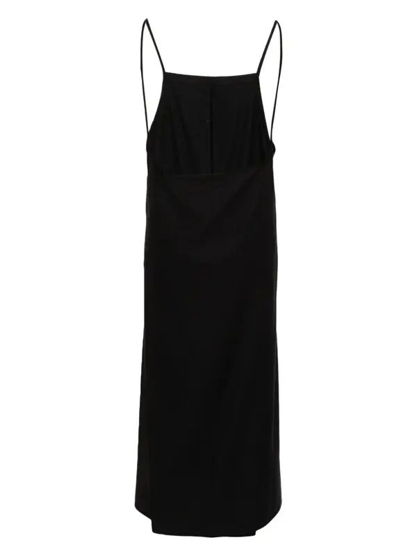 BASERANGE Yumi Apron Silk Midi Dress
