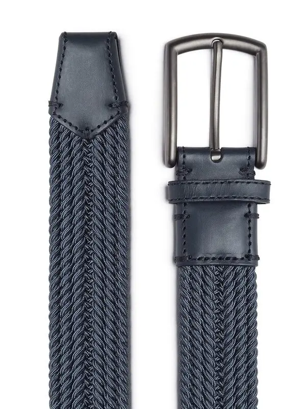 Zegna Braided Belt - Blue