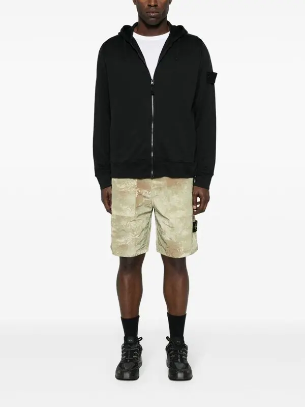 Stone Island Abstract-print Bermuda Shorts