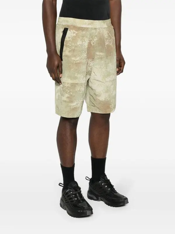 Stone Island Abstract-print Bermuda Shorts