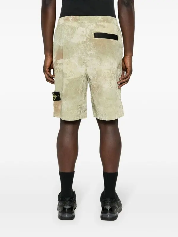 Stone Island Abstract-print Bermuda Shorts