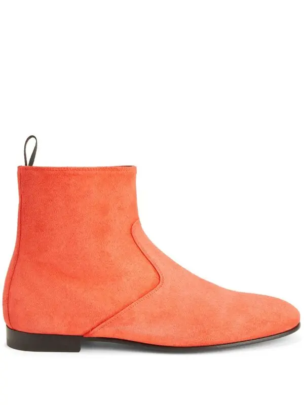 GIUSEPPE ZANOTTI Ron Ankle Boots - Red
