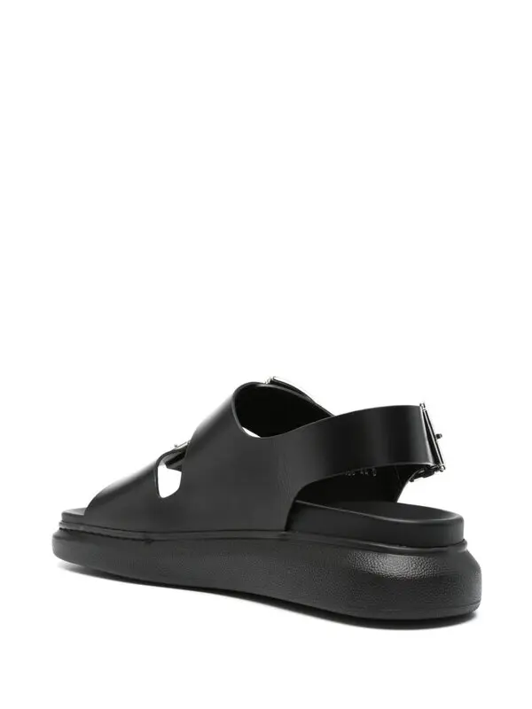 Alexander McQueen Logo-debossed Leather Sandals