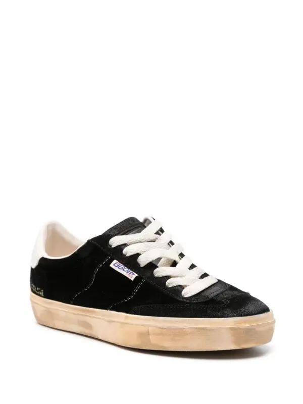 GOLDEN GOOSE Soul-star Velvet Sneakers - Black