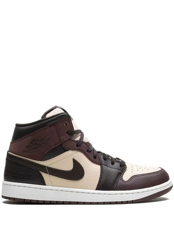 JORDAN Air 1 Mid Se Velvet Sneakers - Brown