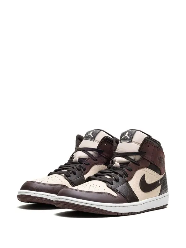 JORDAN Air 1 Mid Se Velvet Sneakers - Brown