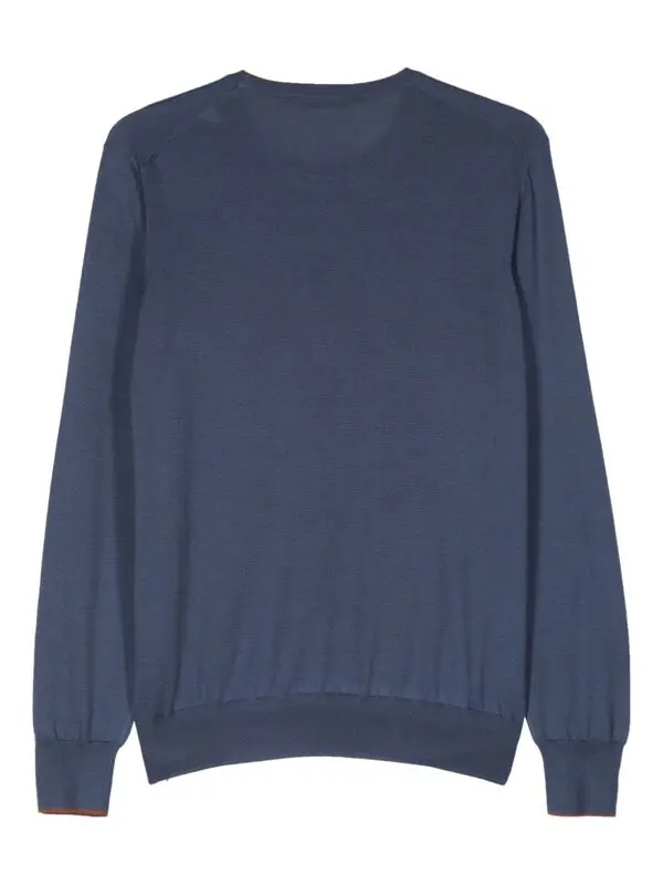 FILERIA Fine-knit Jumper - Blue