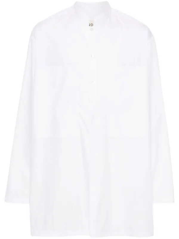 MORDECAI Cotton Poplin Shirt - White