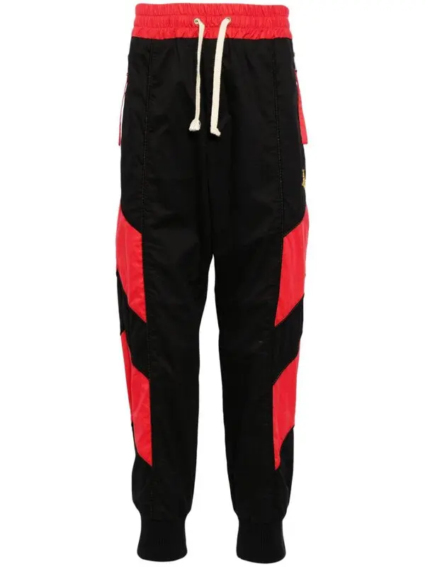 VIVIENNE WESTWOOD Orb-embroidery Cotton Track Pants - Black