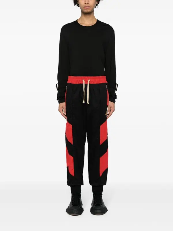 VIVIENNE WESTWOOD Orb-embroidery Cotton Track Pants - Black