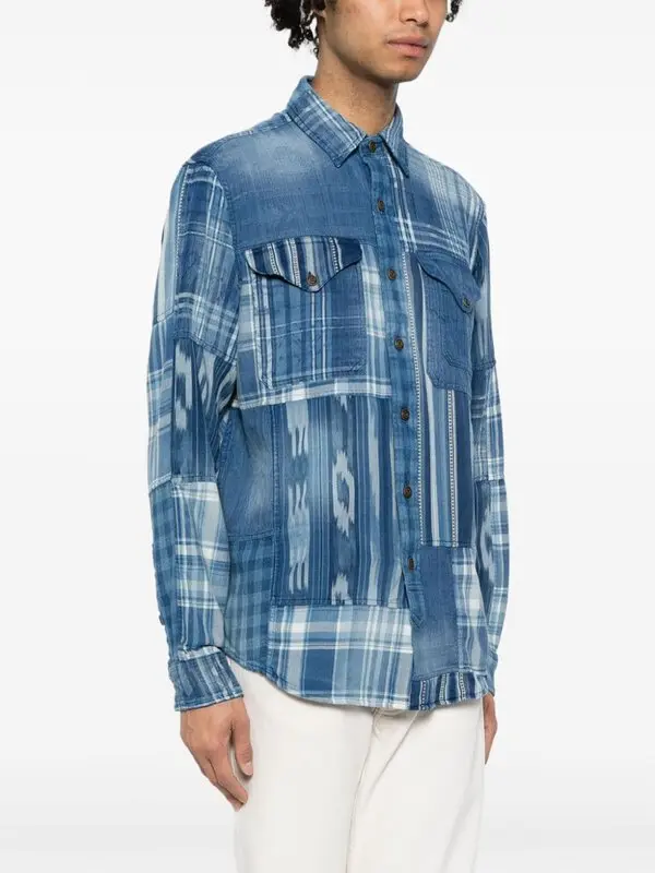 Polo Ralph Lauren Patchwork Long-sleeve Shirt