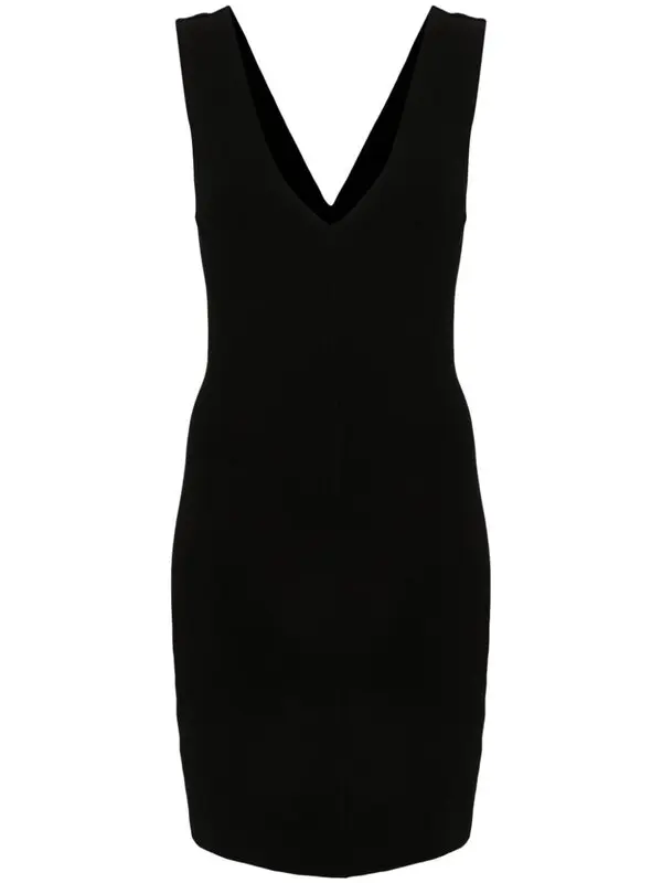 Rick Owens Stretch Knit Tank Dress - Black