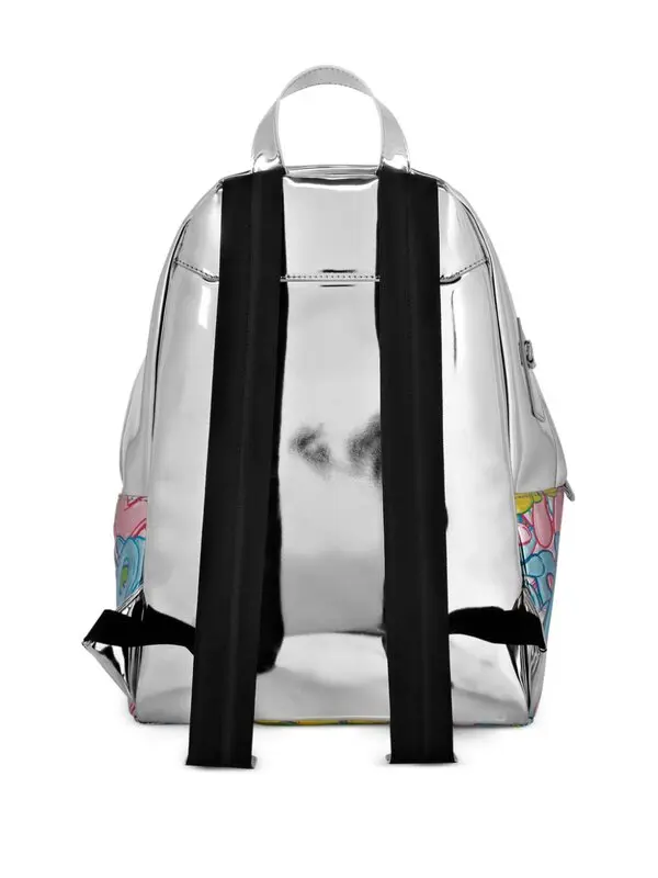 Philipp Plein Metallic Leather Backpack
