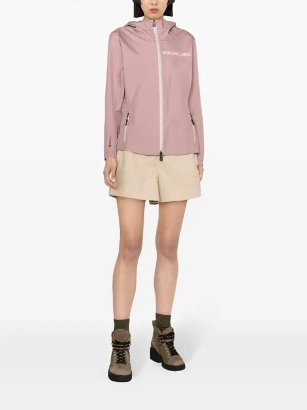 Moncler Mid-rise Straight-leg Shorts - Neutrals