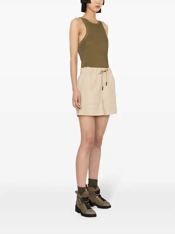 Moncler Mid-rise Straight-leg Shorts - Neutrals