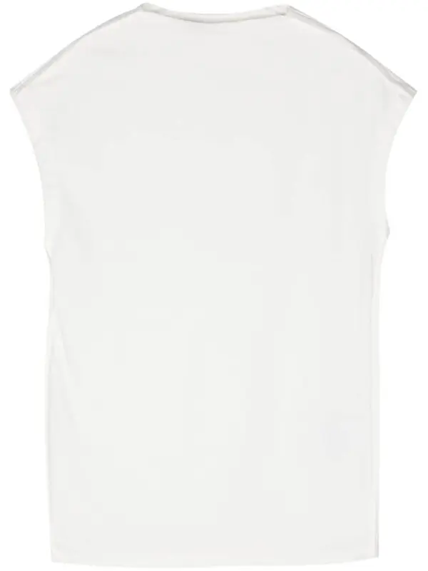 Closed Straight-neck Tank Top