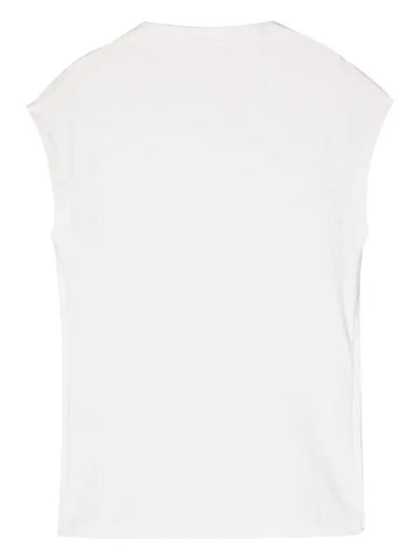Closed Straight-neck Tank Top