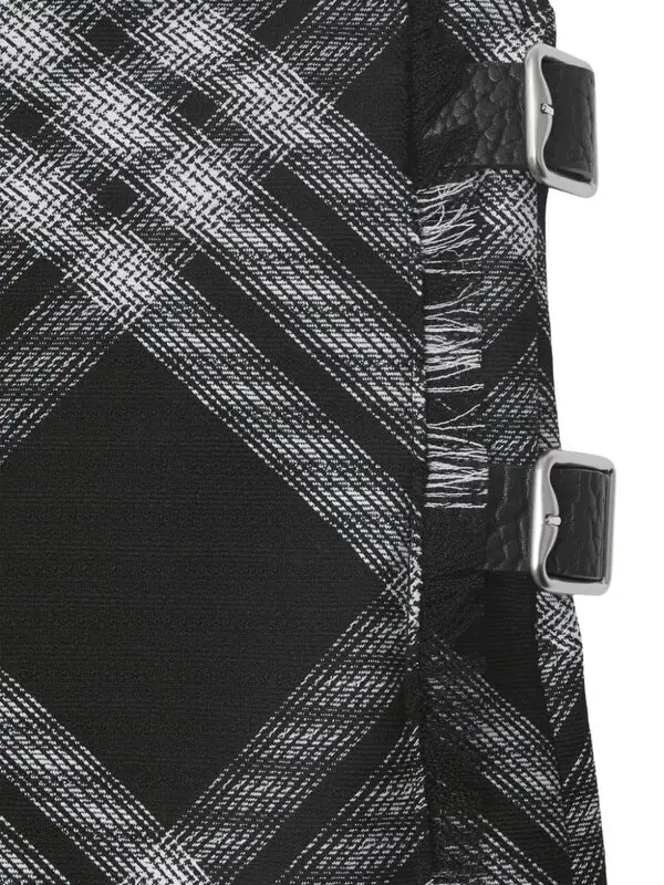 Burberry Checked Wool Minidress